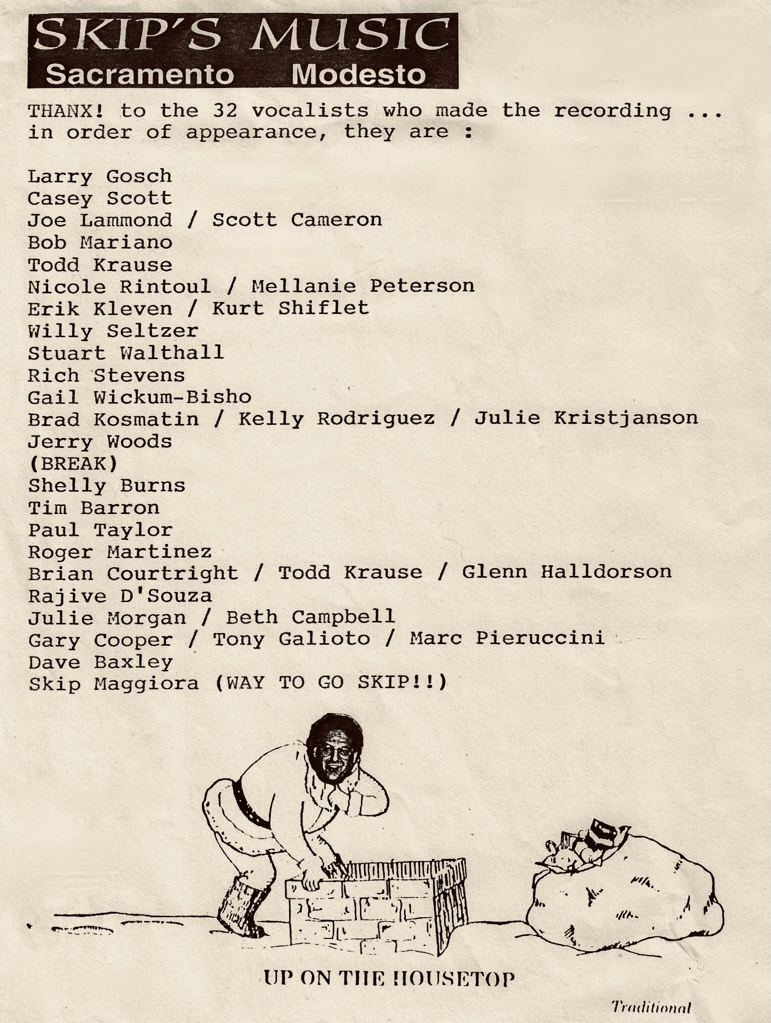 Skip's Music — Tony Galioto