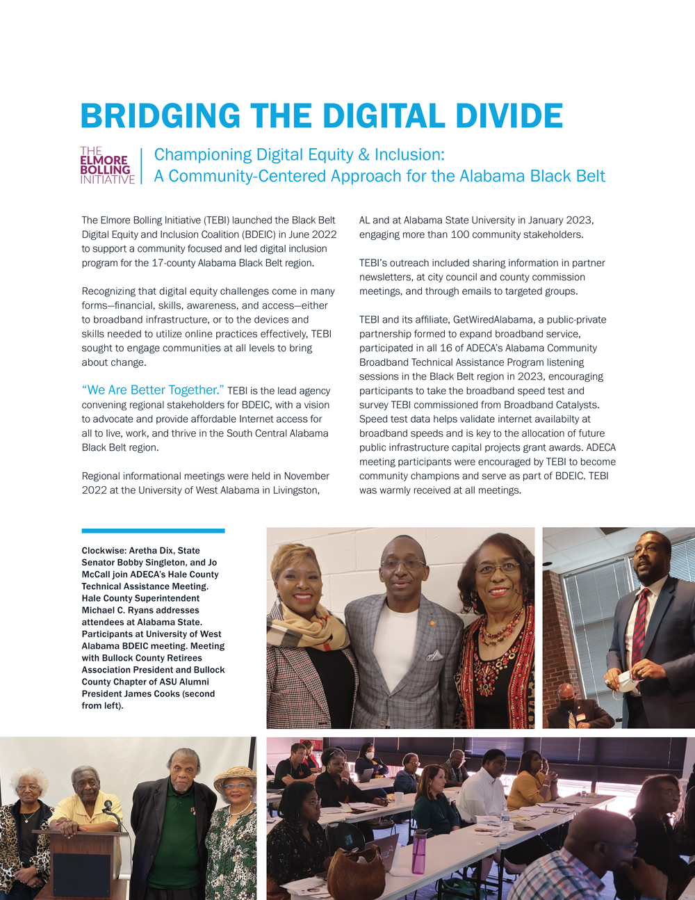 Broadband Coalition (BDEIC) — The Elmore Bolling Initiative