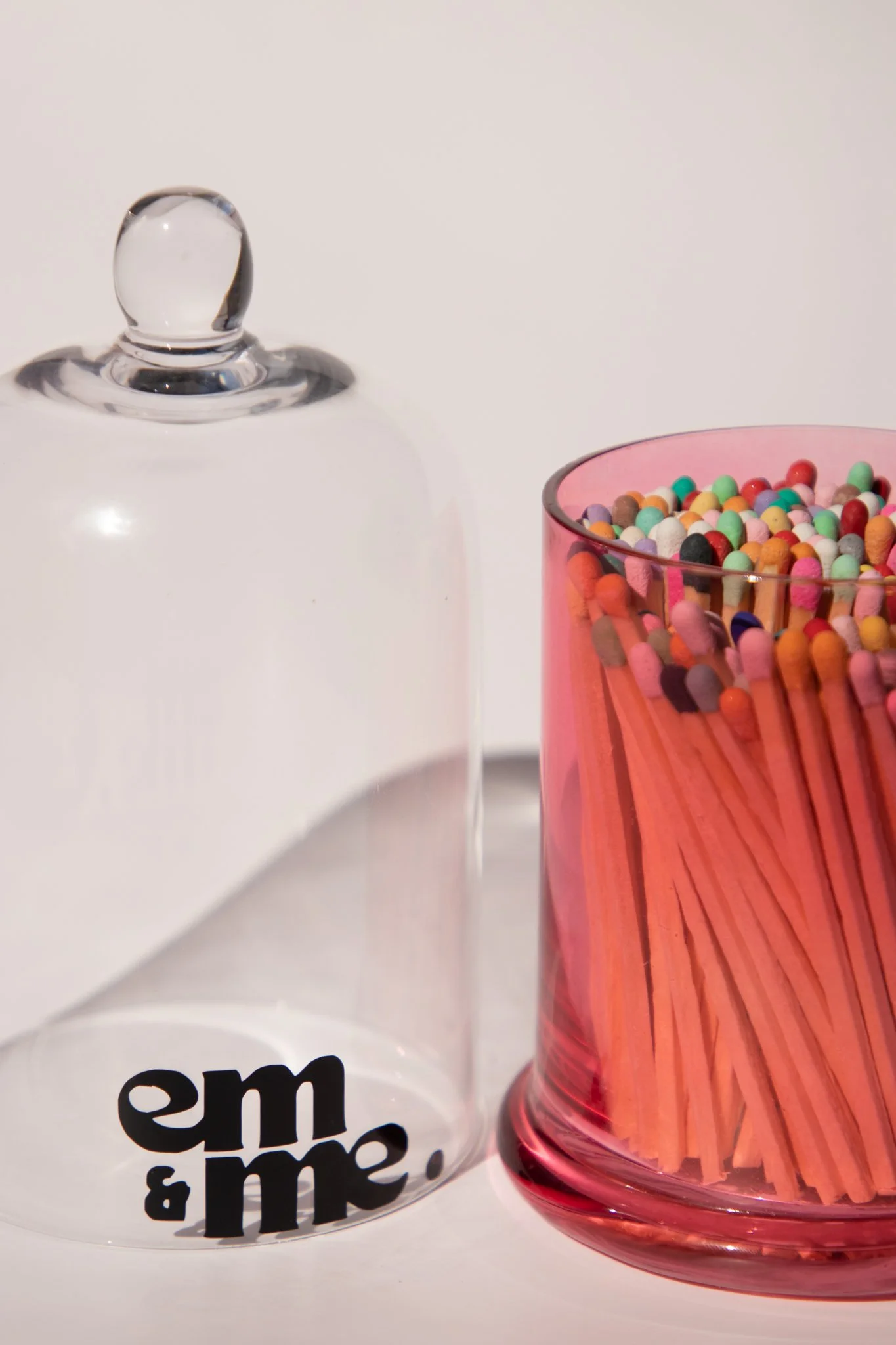 Hot Pink Coloured Match Stick Set — em & me