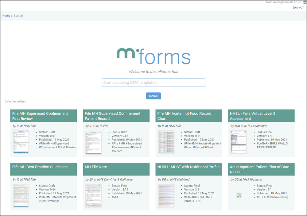 mForms — Cambric Systems Limited