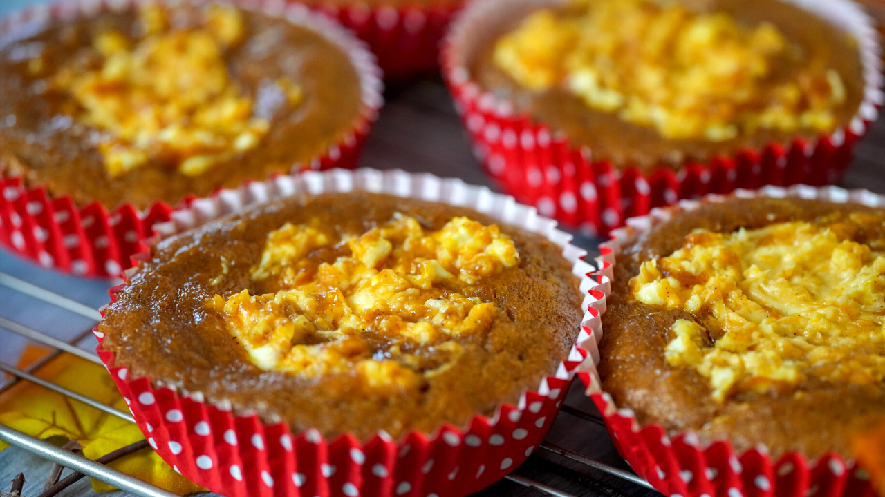 Pumpkin Cream Cheese Stuffed Muffins — Kelvin's Kitchen
