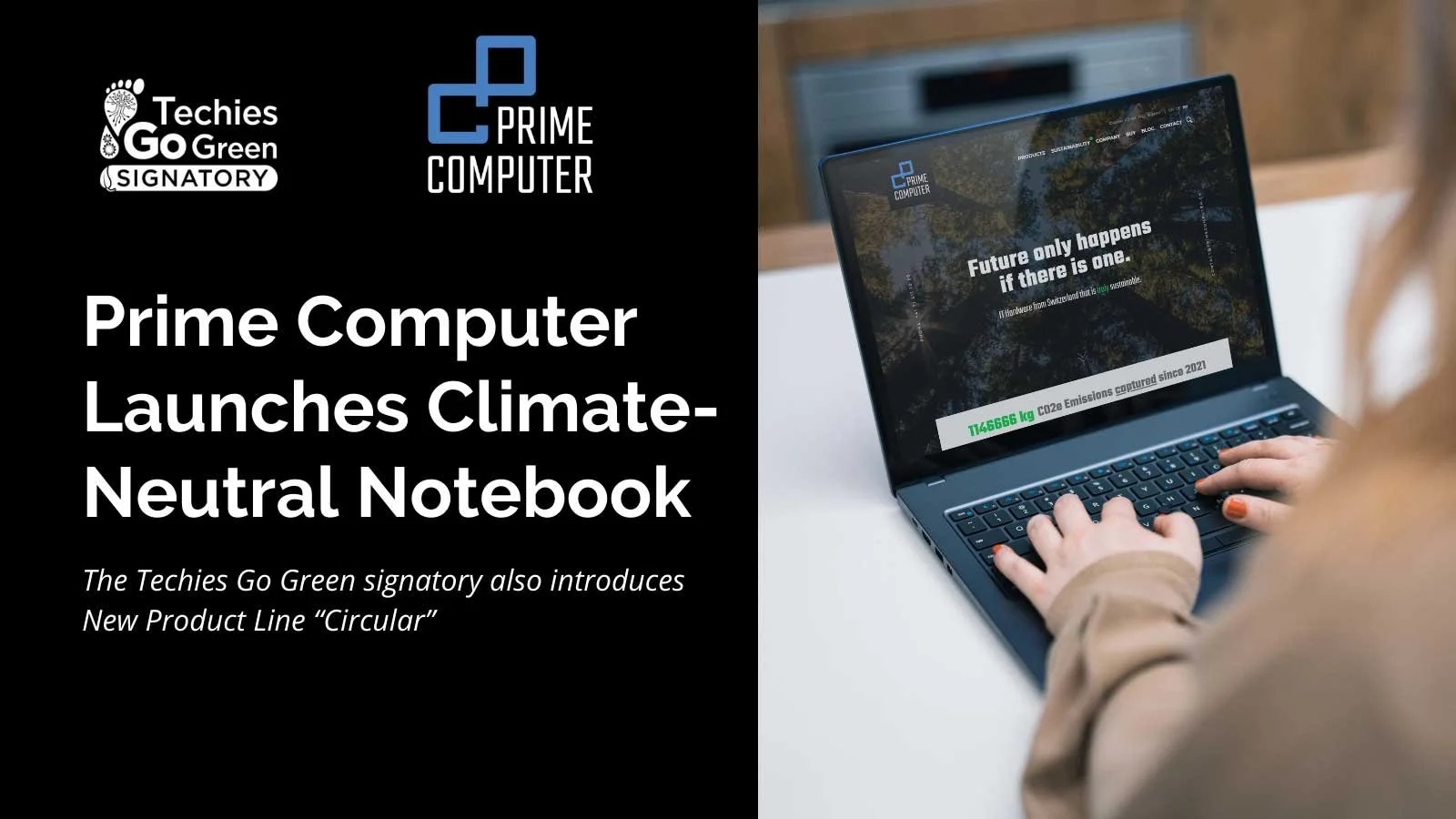 Prime Computer launches new Climate-Neutral Notebook | Signatory Stories — Techies Go Green