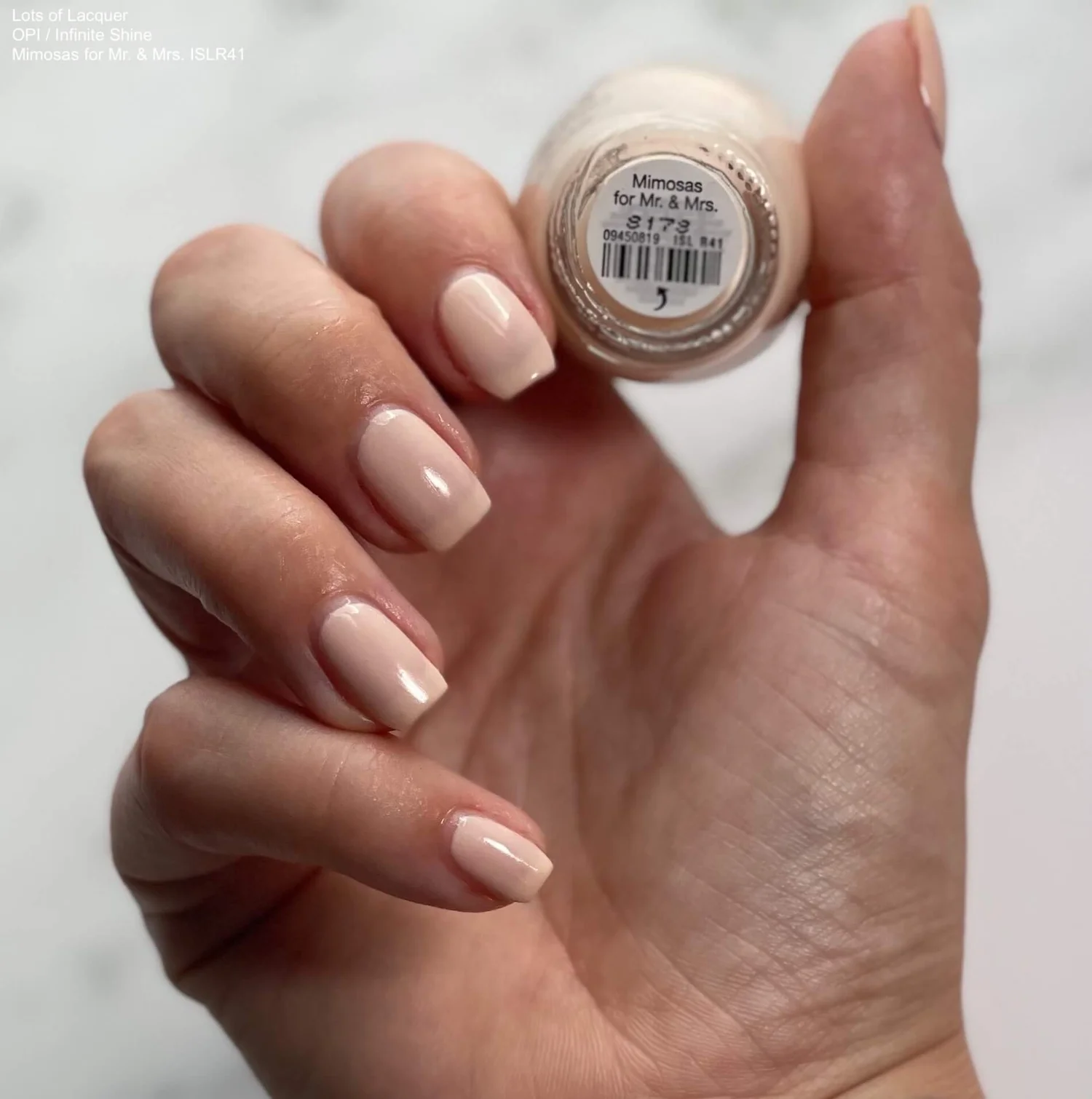 OPI Bubble Bath VS OPI Mimosas for Mr. & Mrs.