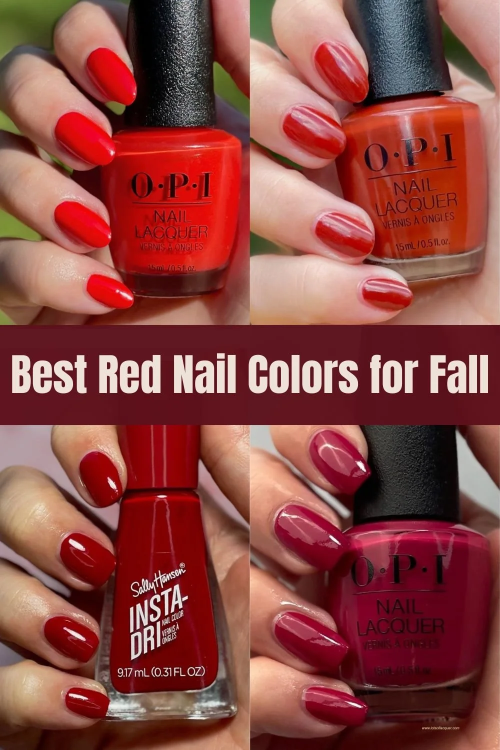 Best Red Nail Colors for Fall 2025