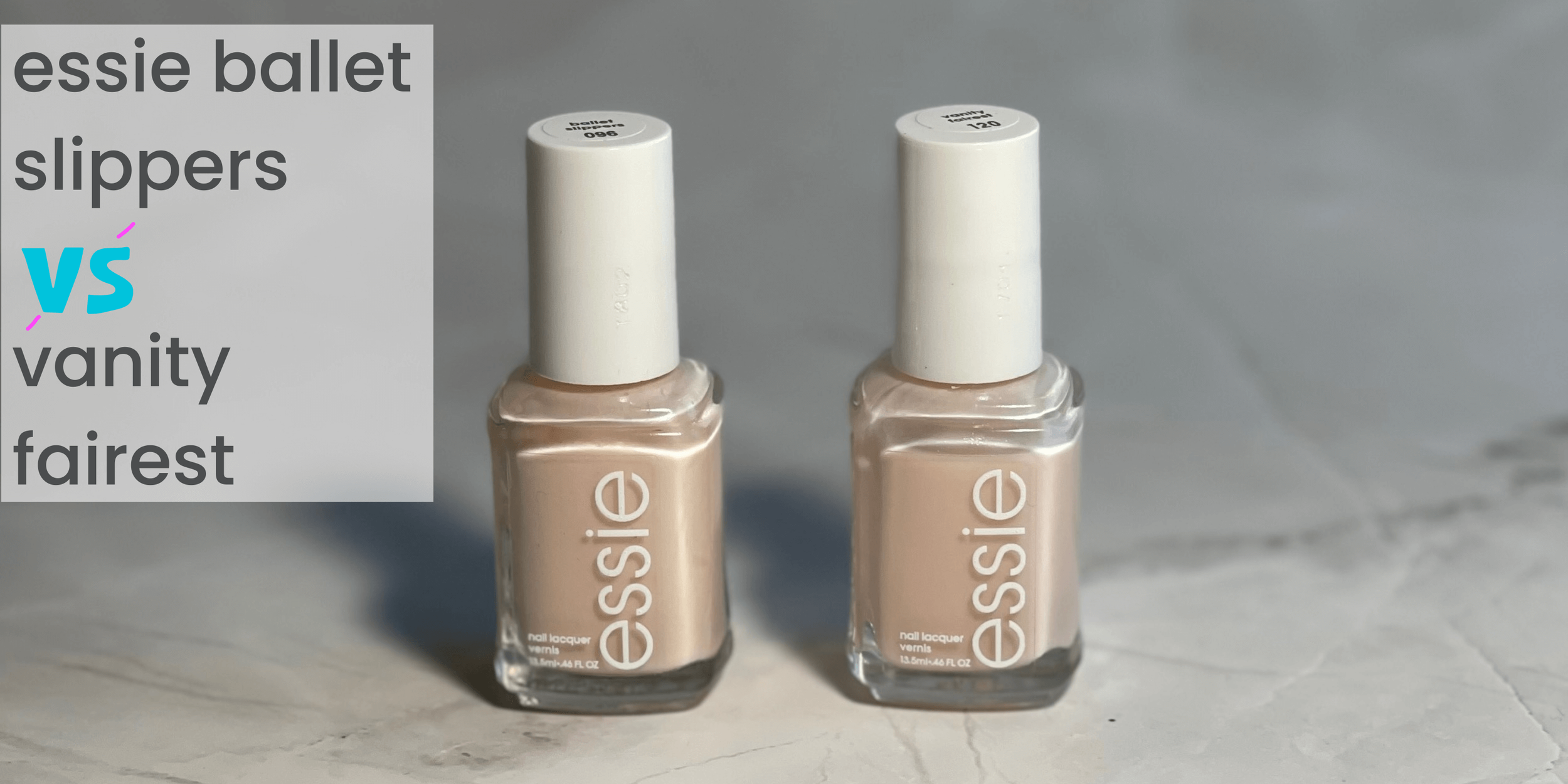 Essie Limo Scene Vs Ballet Slippers