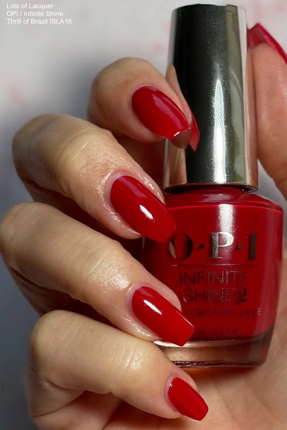 OPI Big Apple Red VS Thrill of Brazil — Lots of Lacquer