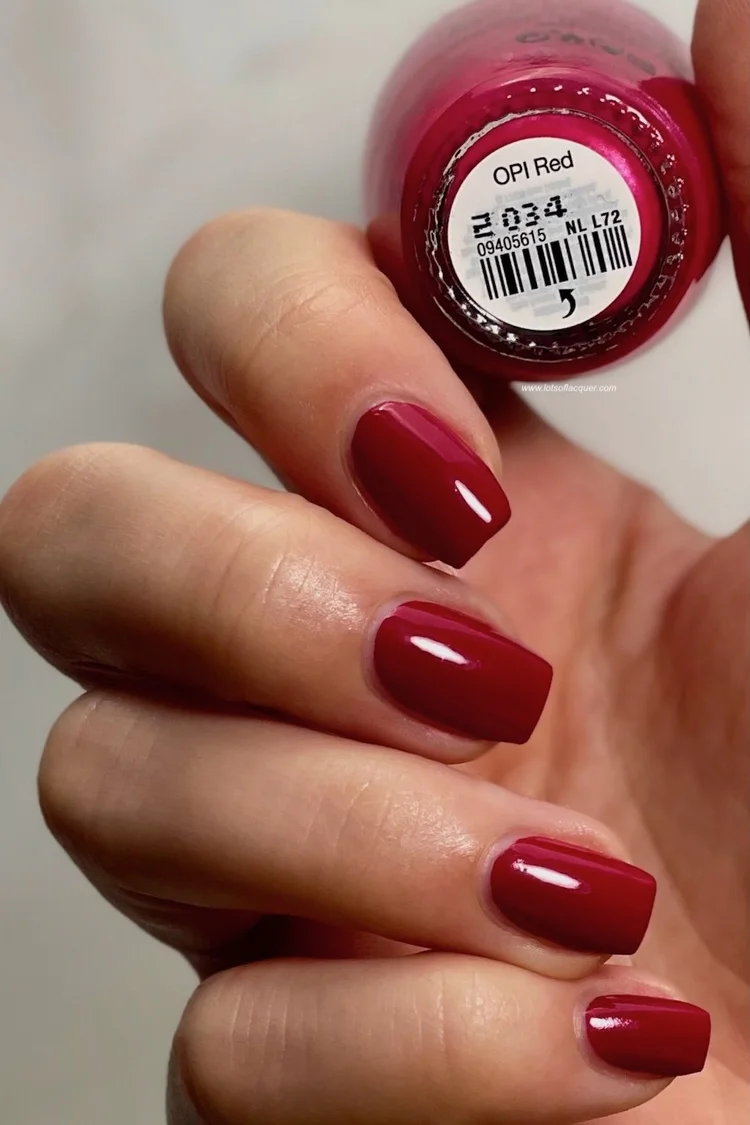 OPI Comparisons: OPI Red