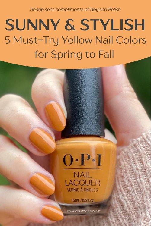 Sunny Yellow Nail Colors for a Cheerful Mani