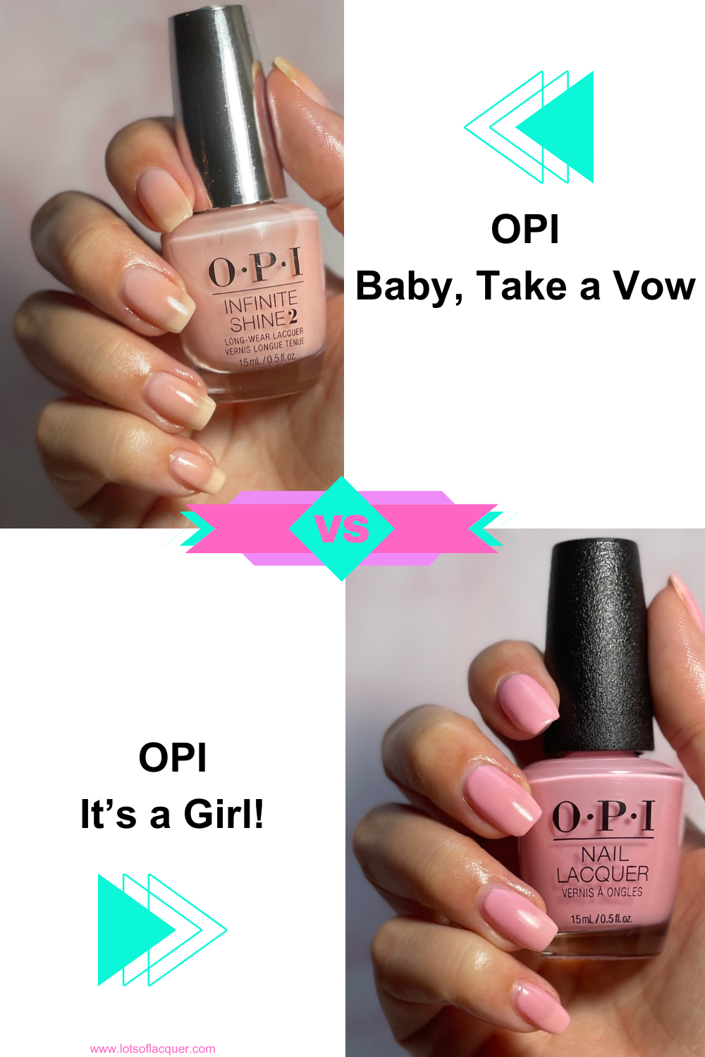 OPI Baby, Take a Vow Comparisons — Lots of Lacquer