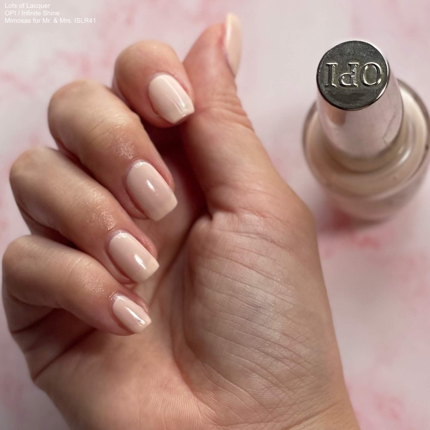 OPI Bubble Bath VS OPI Mimosas for Mr. & Mrs.