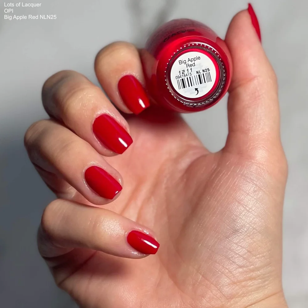 OPI Big Apple Red VS Cajun Shrimp