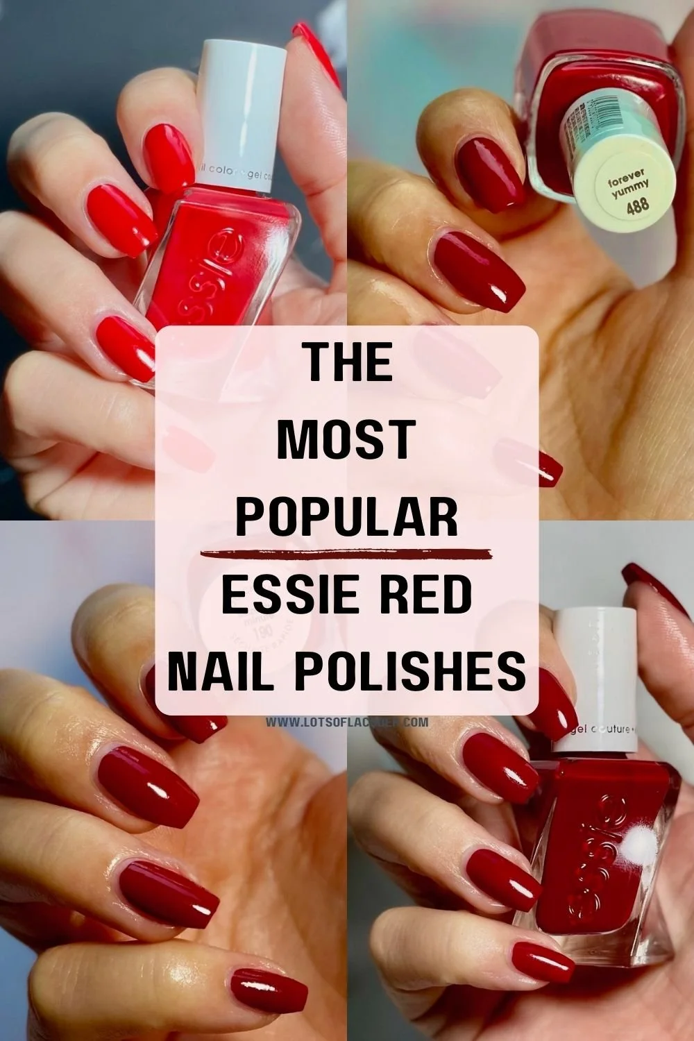 The Most Popular essie Red Nail Polishes