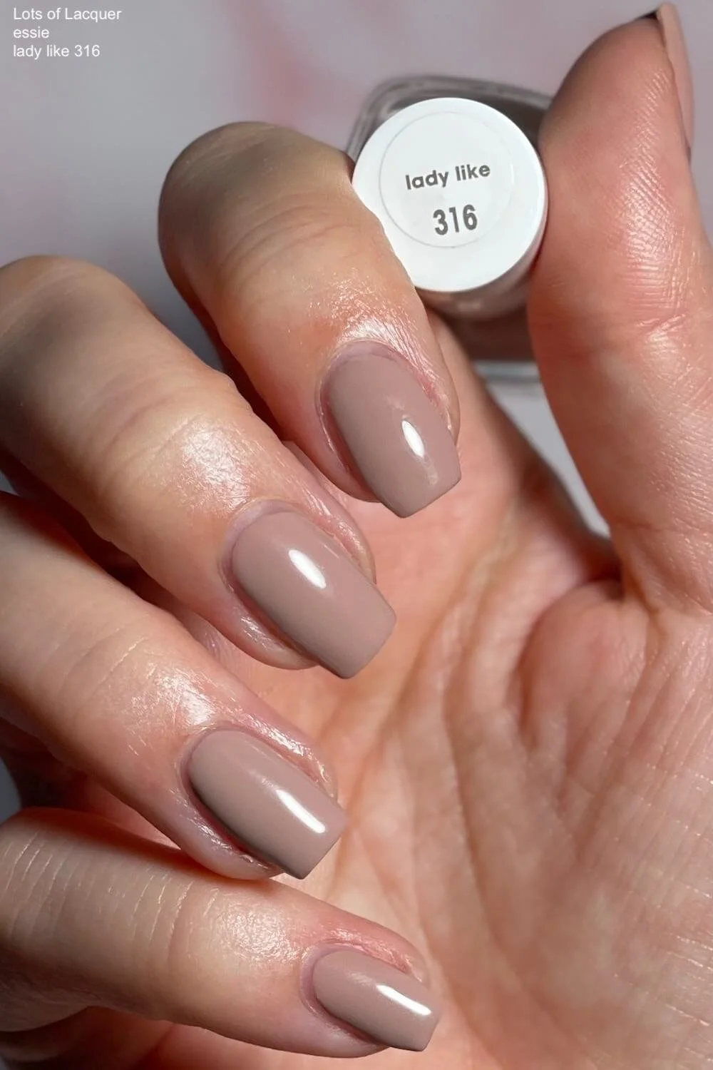 essie lady like VS eternal optimist — Lots of Lacquer