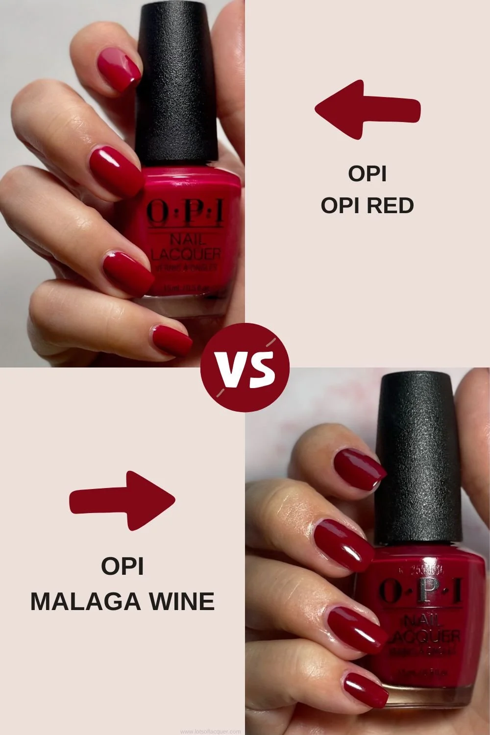OPI Comparisons: OPI Red