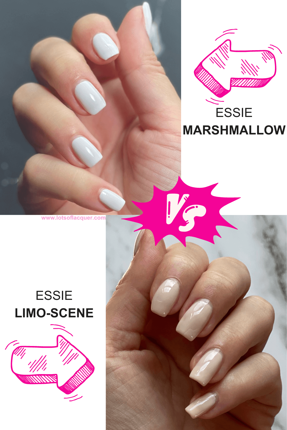 essie marshmallow Comparisons — Lots of Lacquer