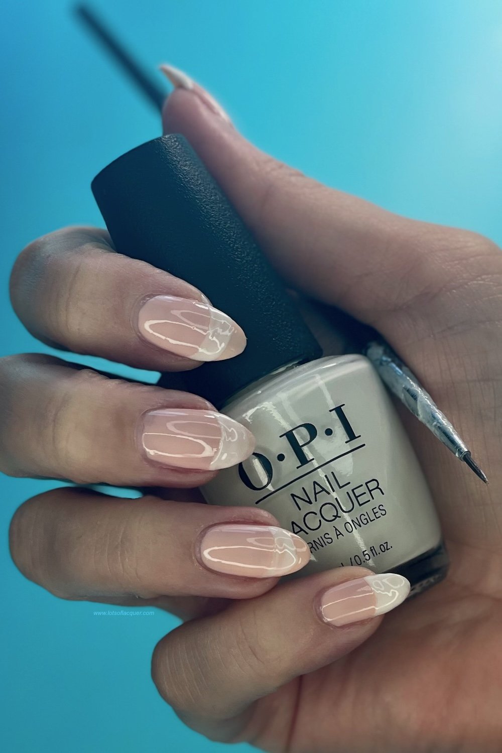 Glazed French Manicure: Bubble Bath and Funny Bunny Combo