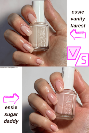 essie vanity fairest Swatches & Comparisons