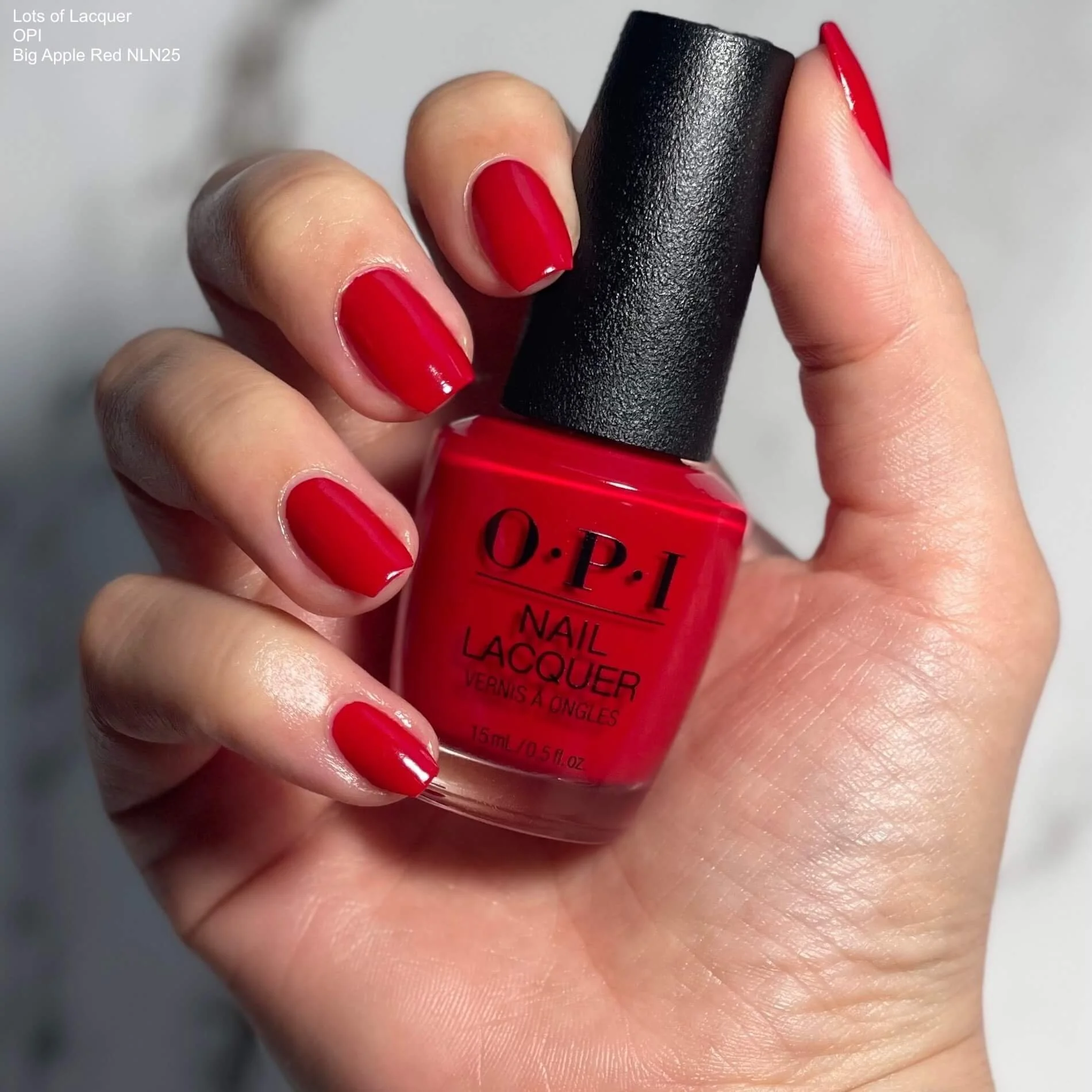 OPI Big Apple Red VS The Thrill of Brazil