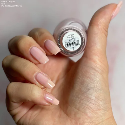 OPI Put it in Neutral VS Baby, Take a Vow