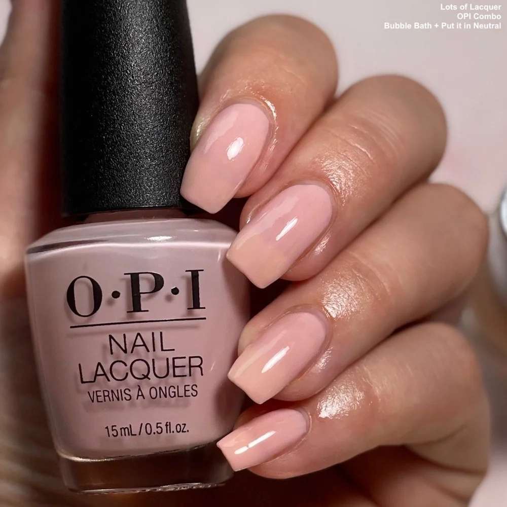 OPI Bubble Bath and Put it in Neutral Combo
