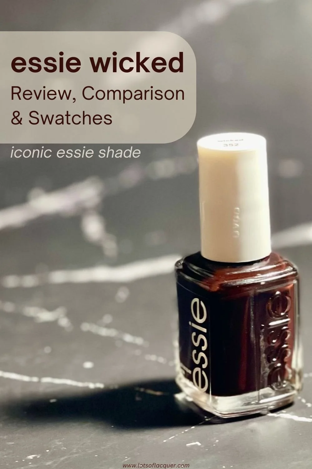 essie wicked Swatches + Review