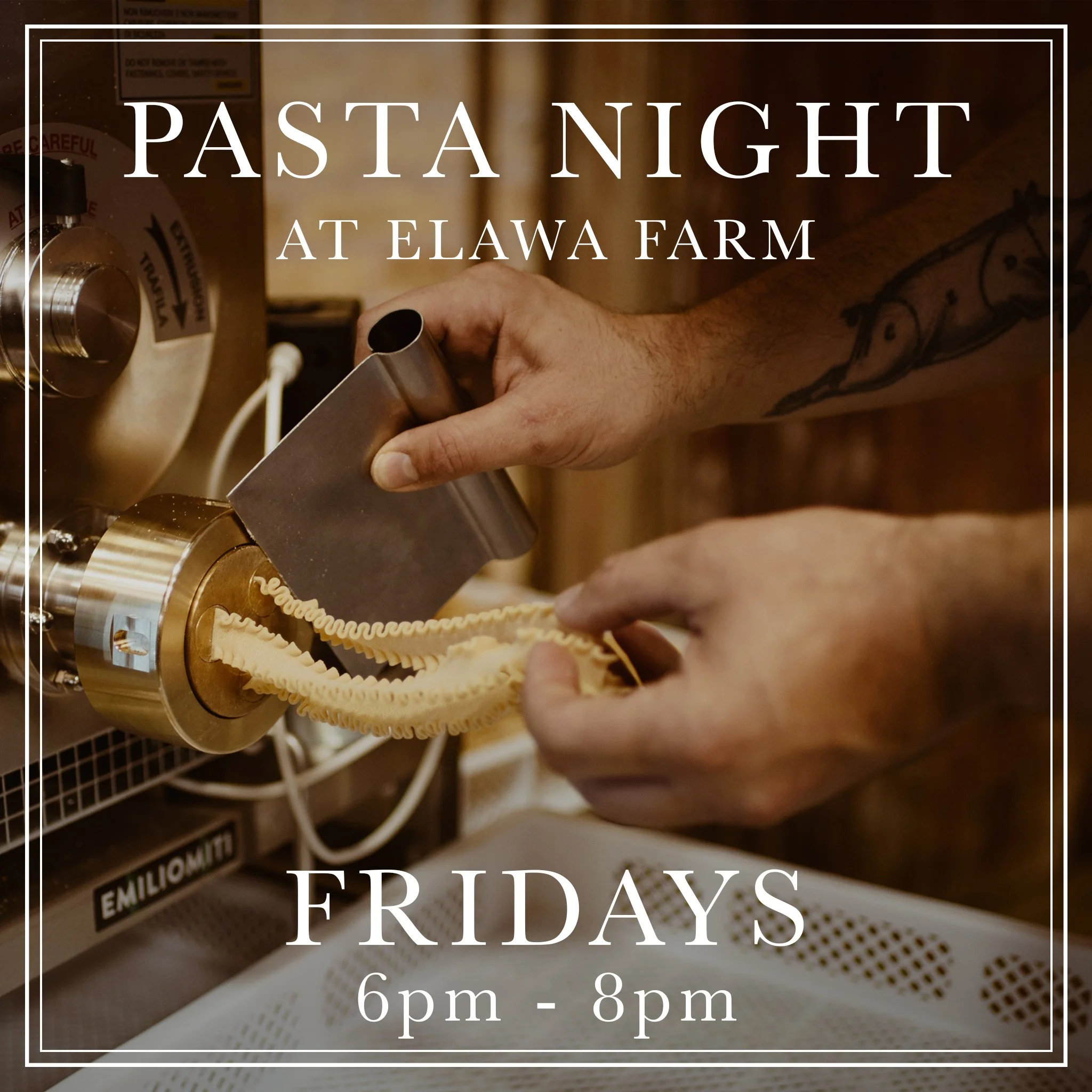 Pasta Night — Elawa Farm Foundation