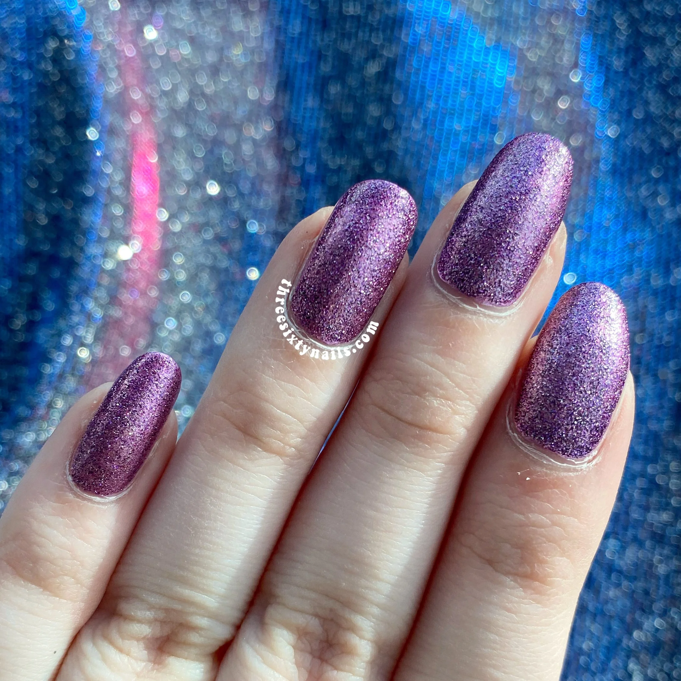 Purple Glitter Nail Designs