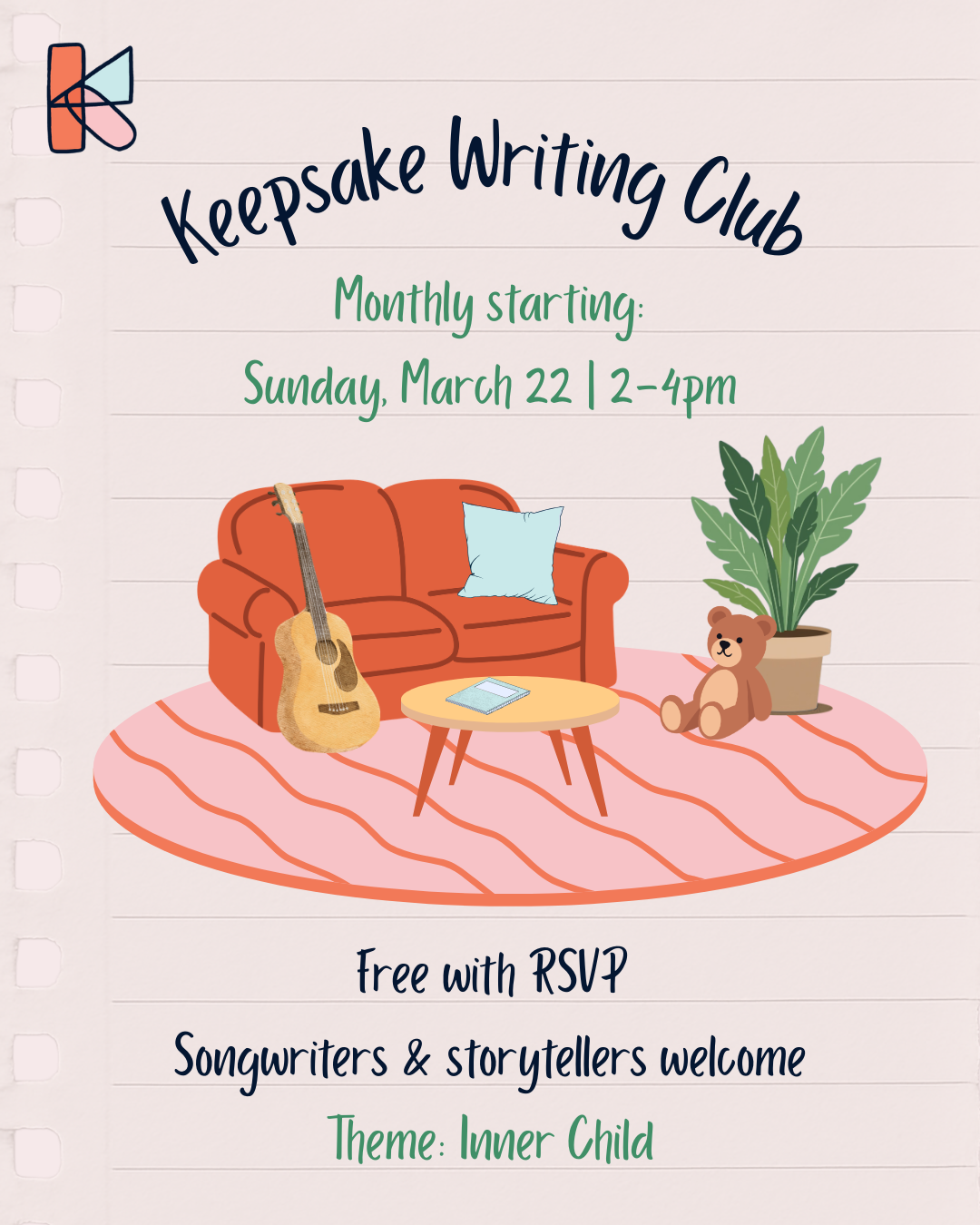 Keepsake Writing Club — Keepsake House