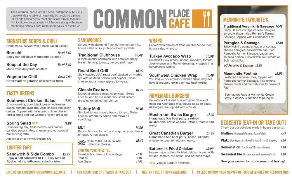 Common Place Café — MCC Centre