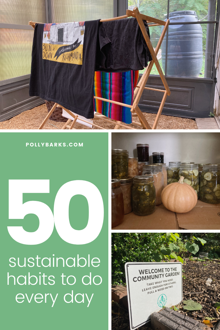 55 critical sustainable habits to add to your everyday life — Polly Barks