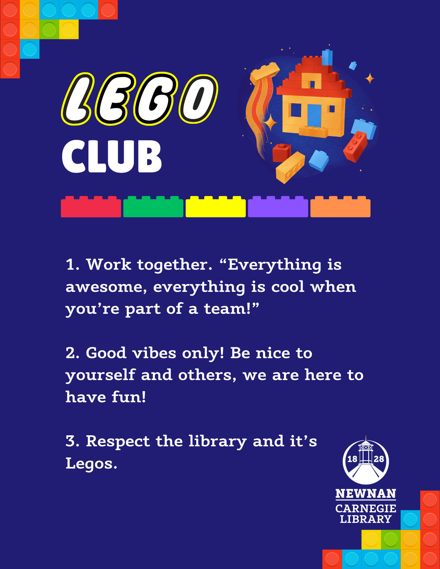 Lego Club (Ages 5+) — Newnan Carnegie Library