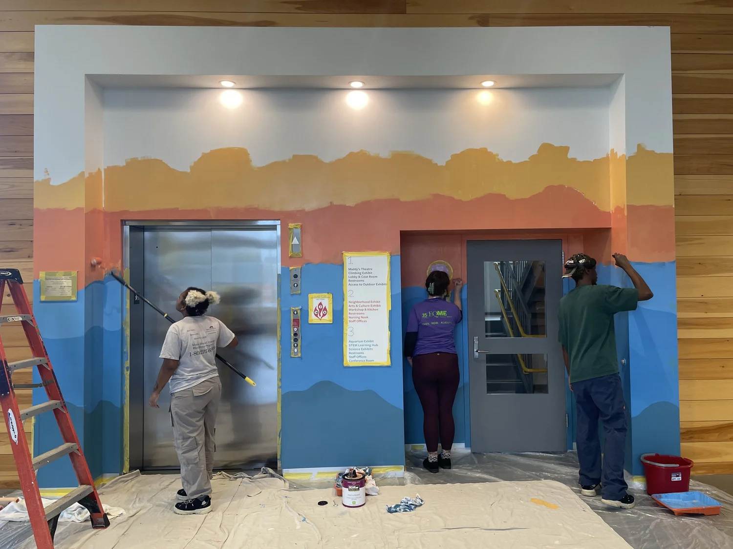 Maine Artist Candice Gosta's Milkweed Mural Blooms in CMTM Lobby ...