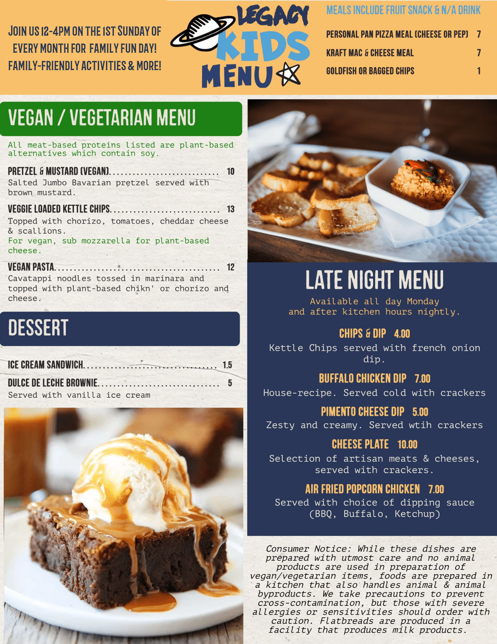 Jacksonville Brewery with Food — Legacy Ale Works