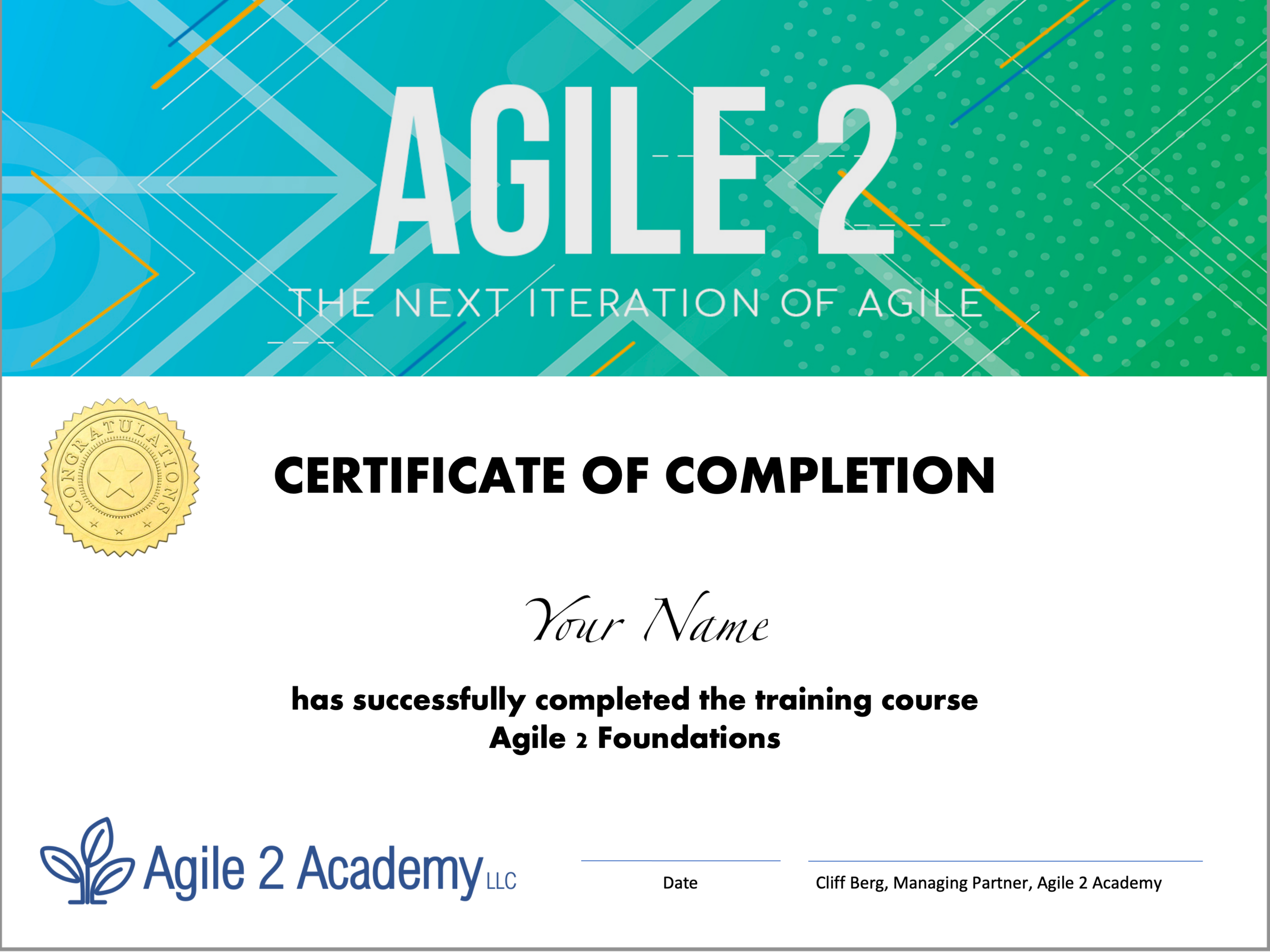 Agile 2 Foundations — The Agile 2 Academy