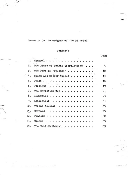 Origins of Nervous System Model Dec, 1966 — The Peter Putnam Papers
