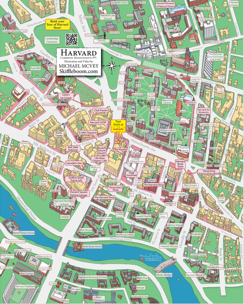 Harvard Map — Trademark Tours presents Harvard University