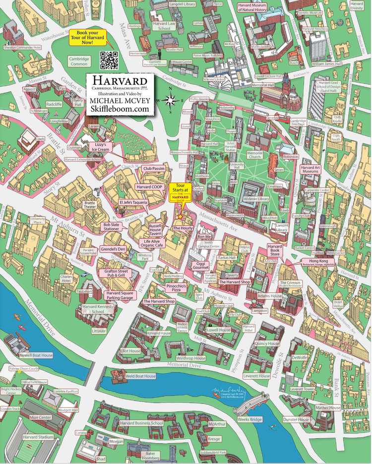 Harvard Map — Trademark Tours presents Harvard University
