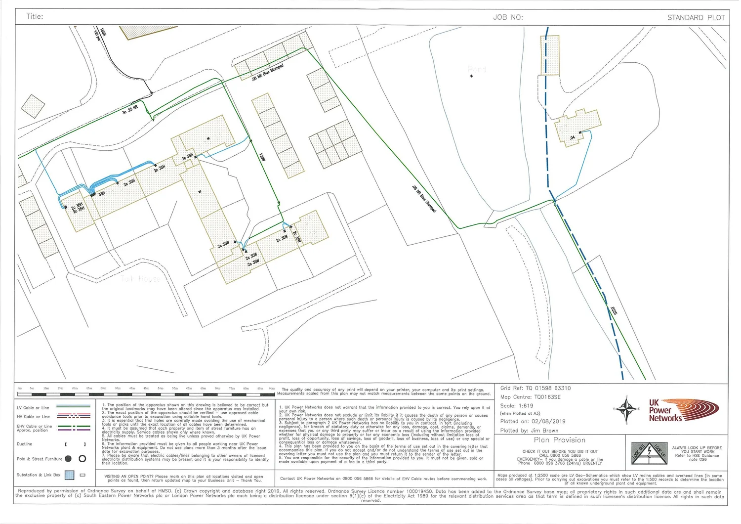 UKPN electricity supply map — Ottershaw Park