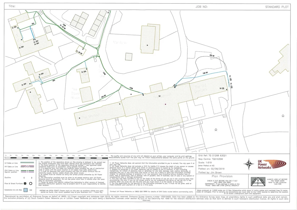 UKPN electricity supply map — Ottershaw Park