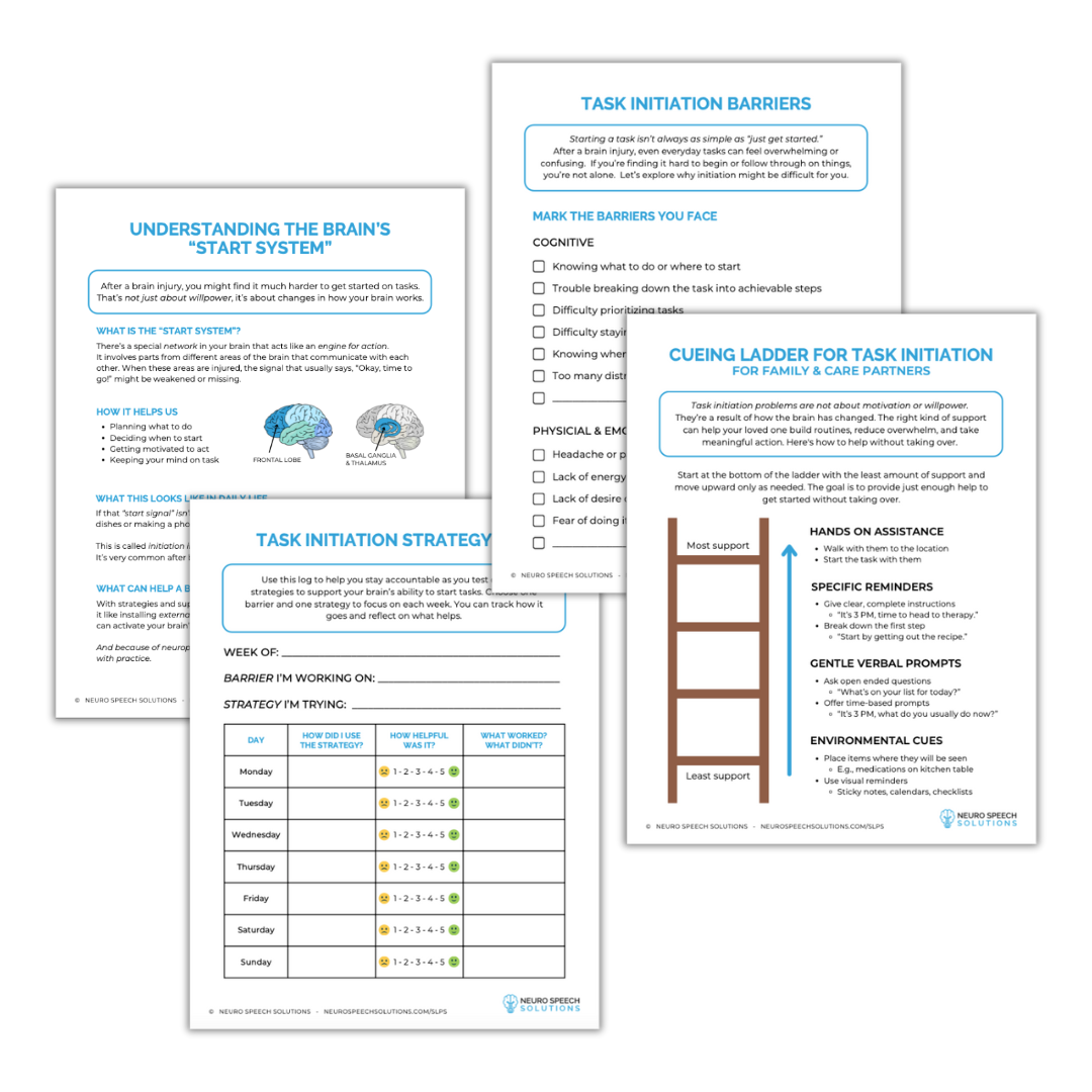 MedSLP Materials | Aphasia Resources | Cognitive Resources — Speech ...