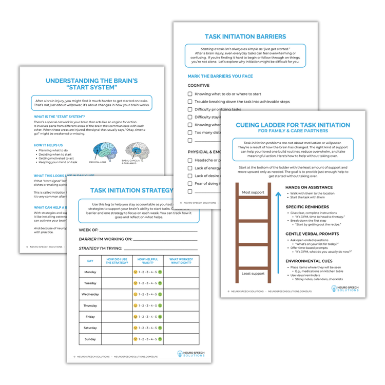 MedSLP Materials | Aphasia Resources | Cognitive Resources — Speech ...