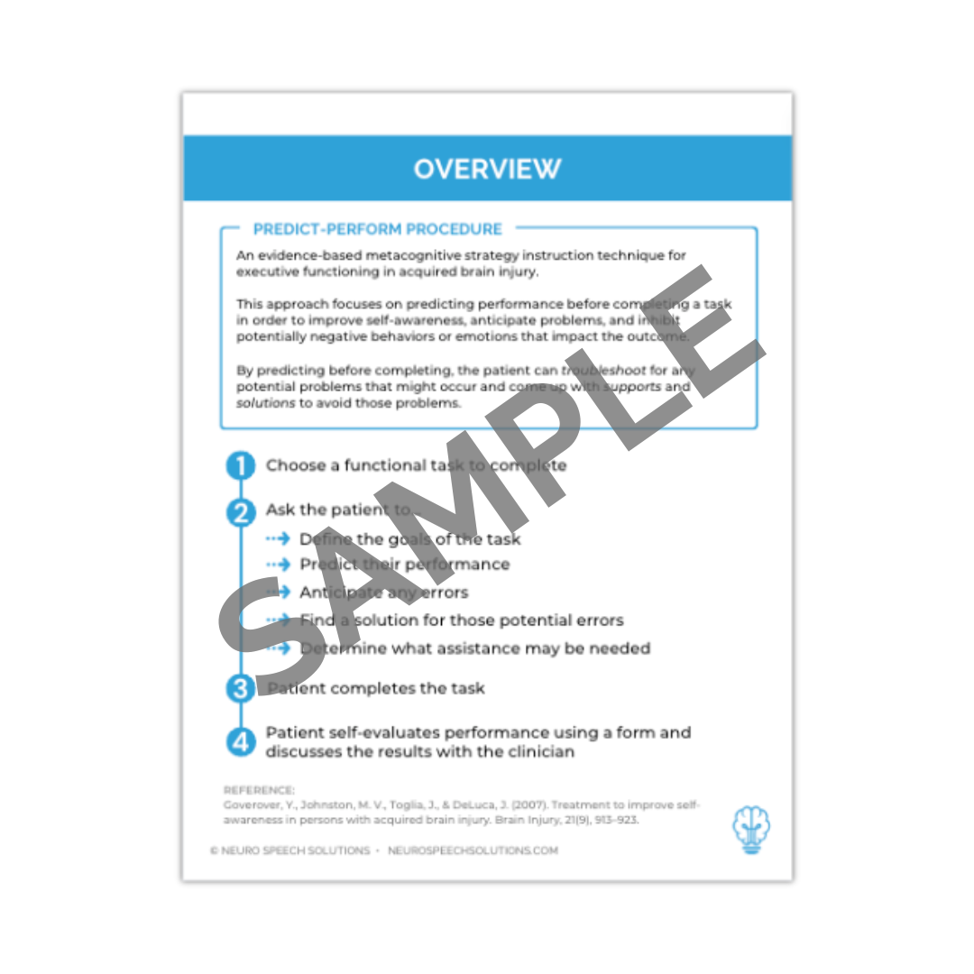 MedSLP Materials | Aphasia Resources | Cognitive Resources — Speech ...