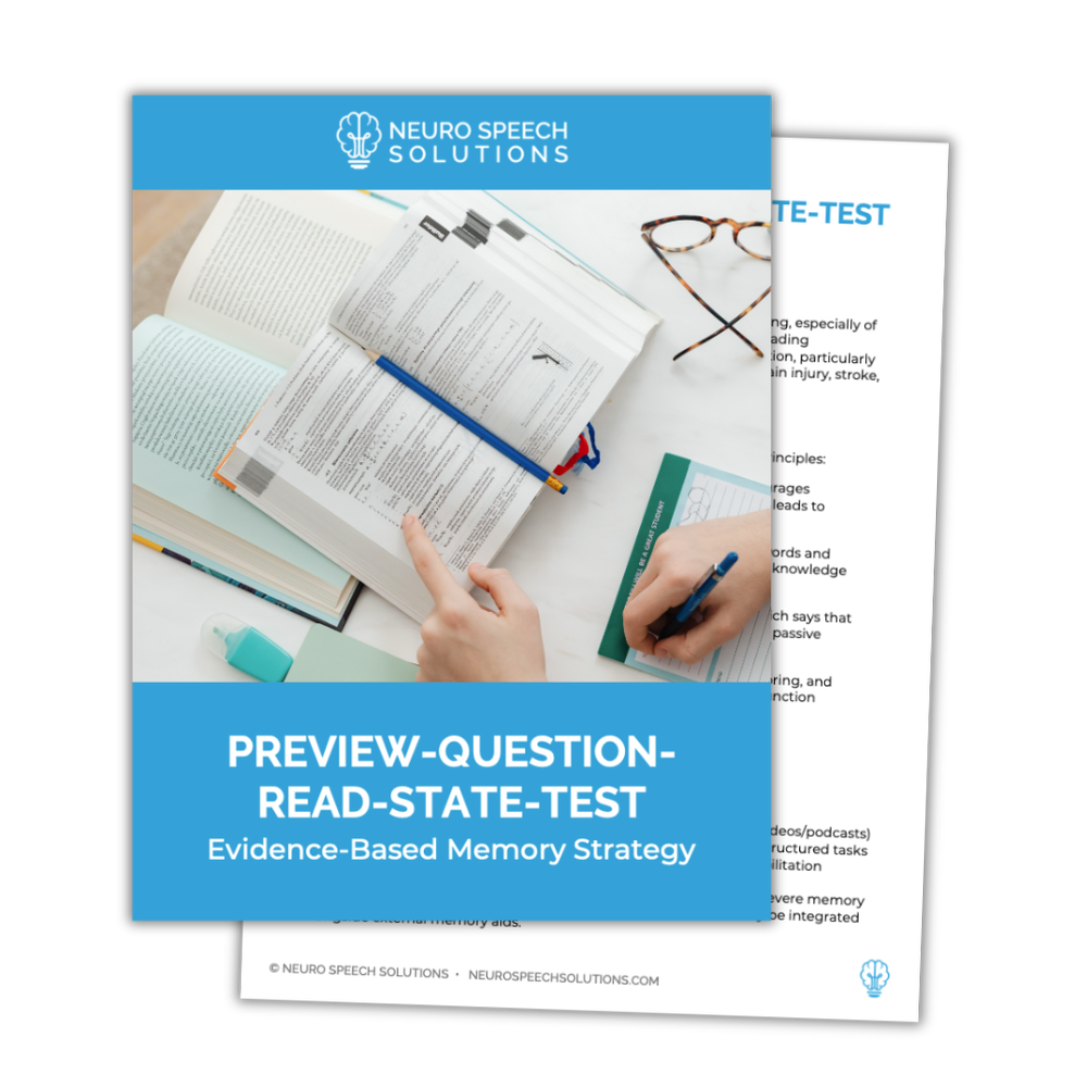 MedSLP Materials | Aphasia Resources | Cognitive Resources — Speech ...