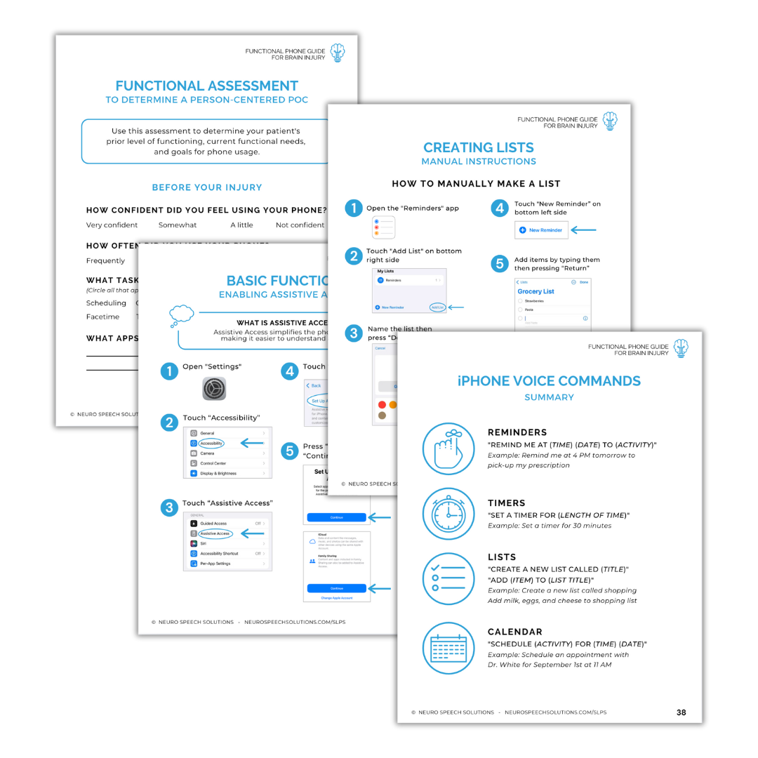 MedSLP Materials | Aphasia Resources | Cognitive Resources — Speech ...