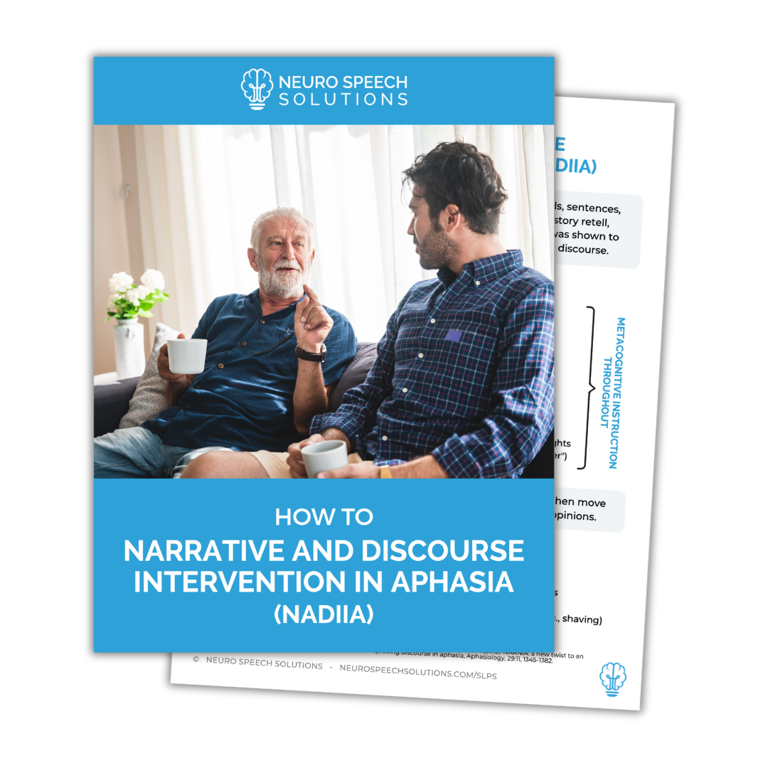 MedSLP Materials | Aphasia Resources | Cognitive Resources — Speech ...