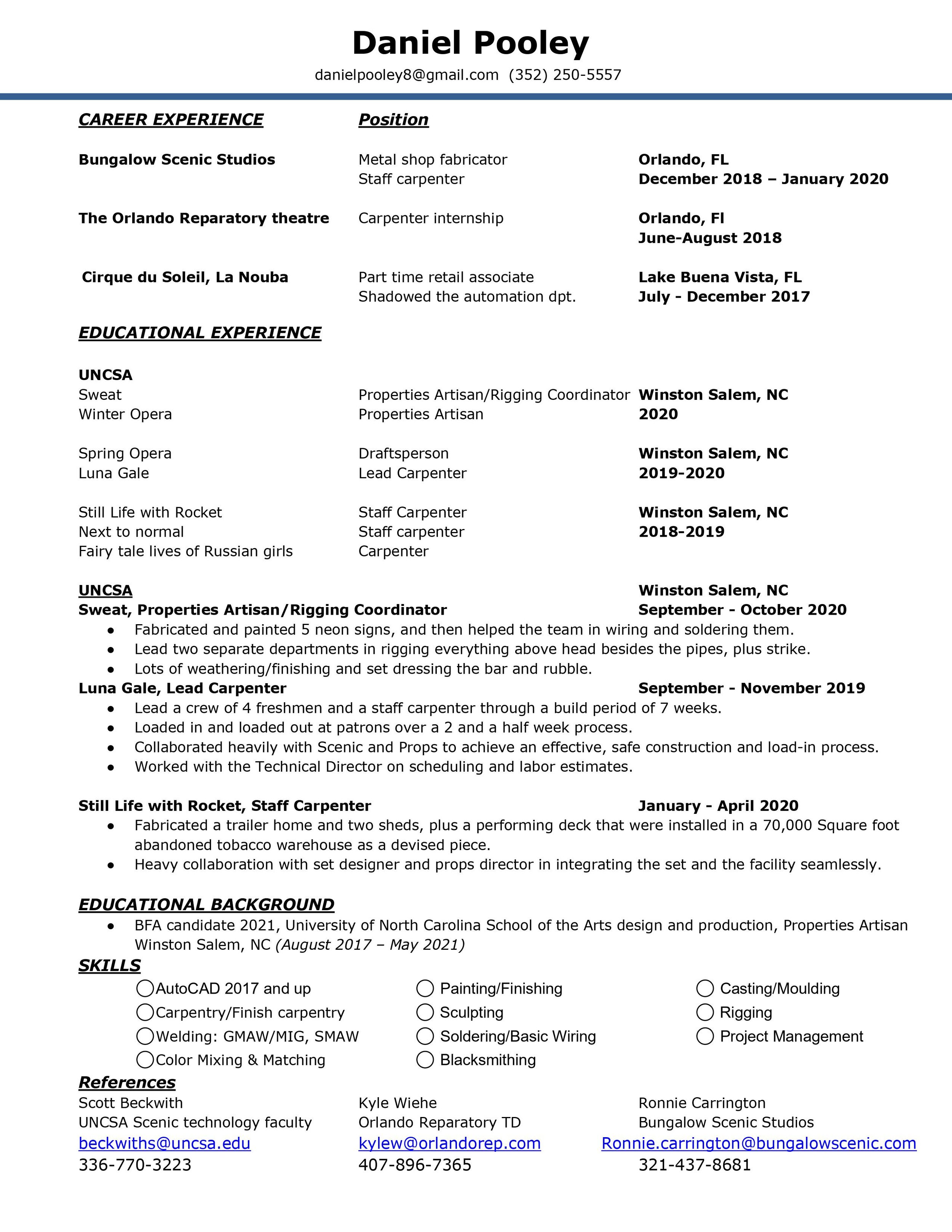 General 1 — Daniel Pooley Creates