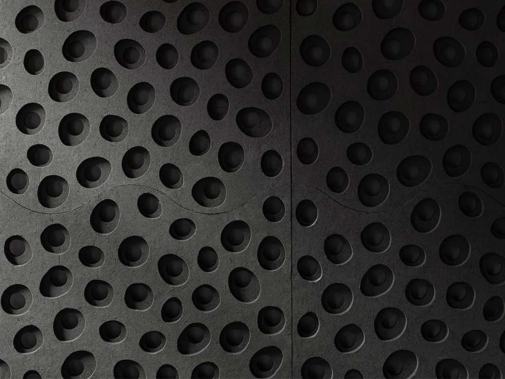 Akustisk konstpanel, ljudabsorbent för väggar och tak. — OKKO