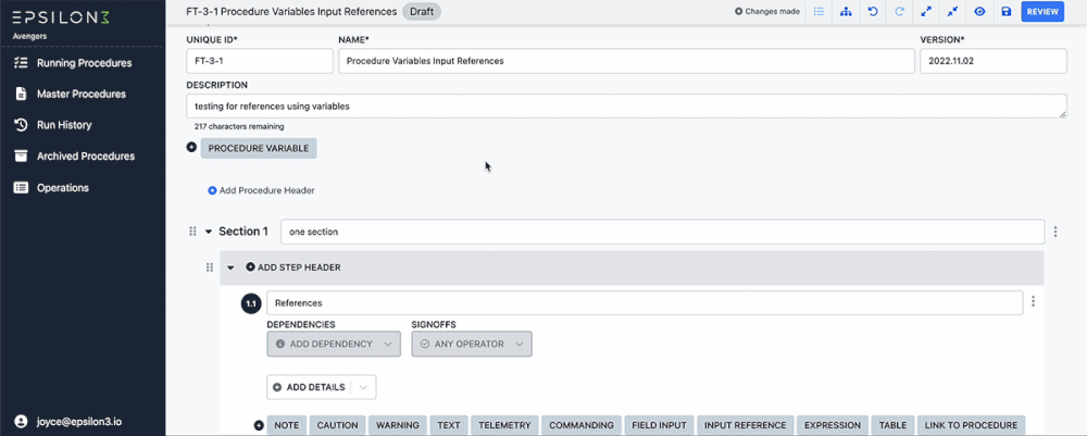 Epsilon3 - Epsilon3 Changelog #38: Project Permissions, Substep Sync, Variable References