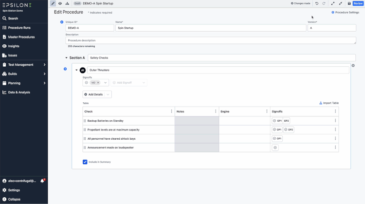 Epsilon3 - Epsilon3 Changelog #63: Lists in Tables, Auto-Generate Procedure, Part, & Inventory ...