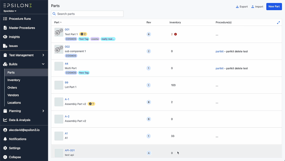 Epsilon3 - Epsilon3 Changelog #57: New Procedure Sidebar, Operations ...